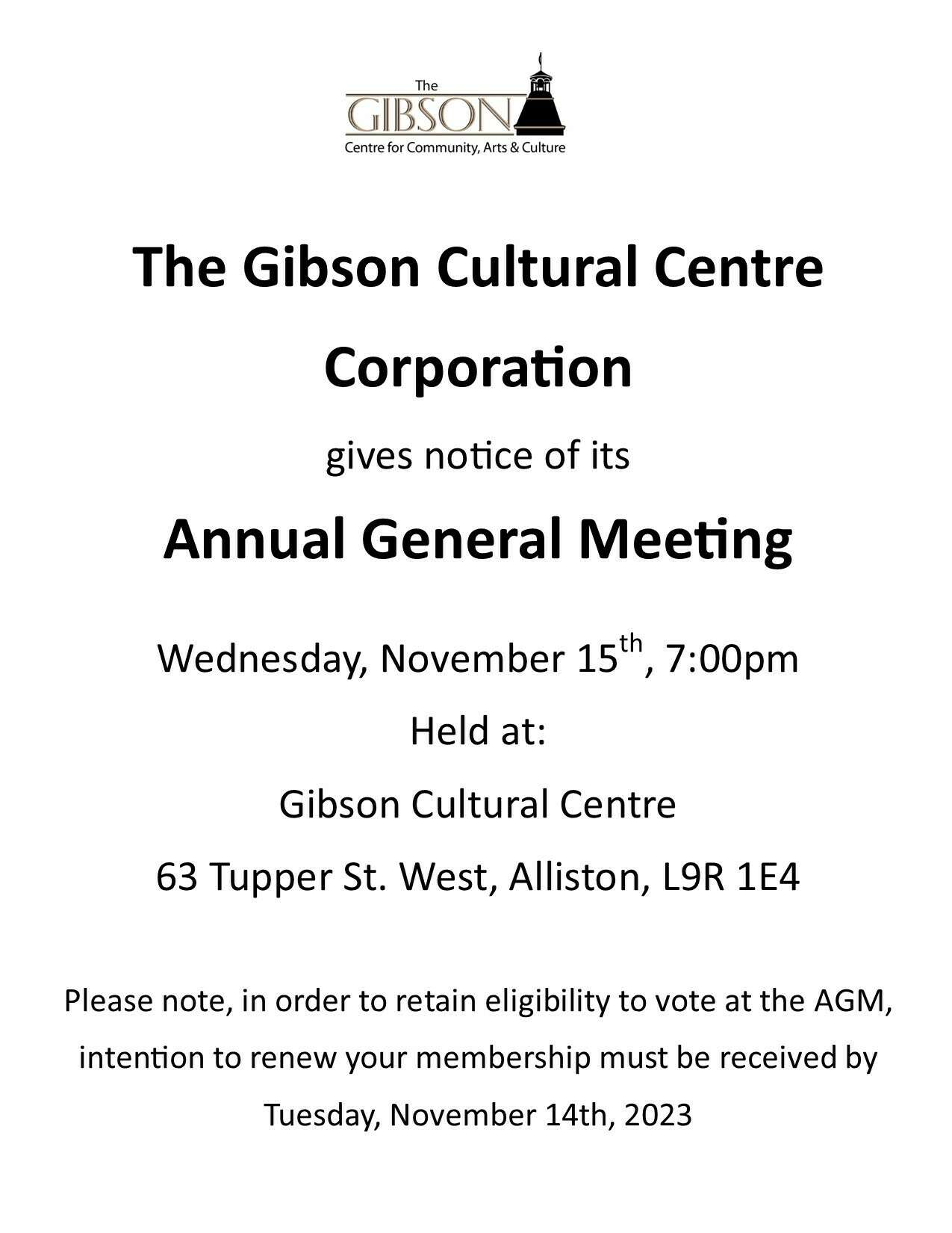Gibson Centre - News